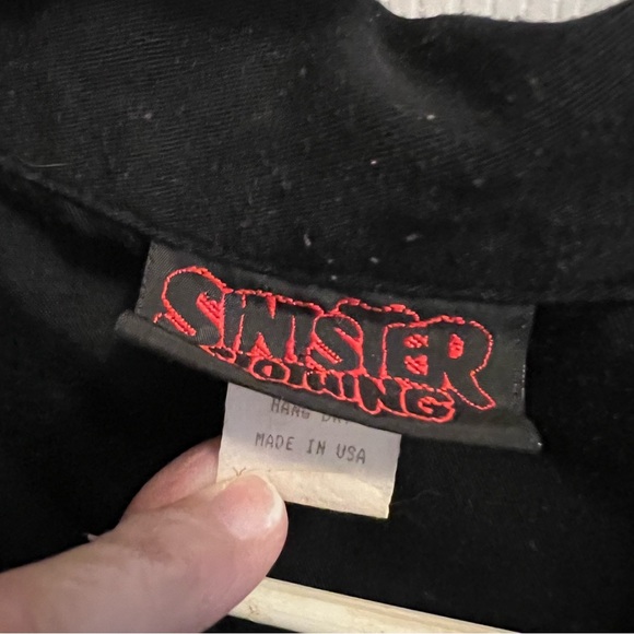 Sinister | Shirts | Mens Sinister Clothing Bowling Shirt Black W Red ...